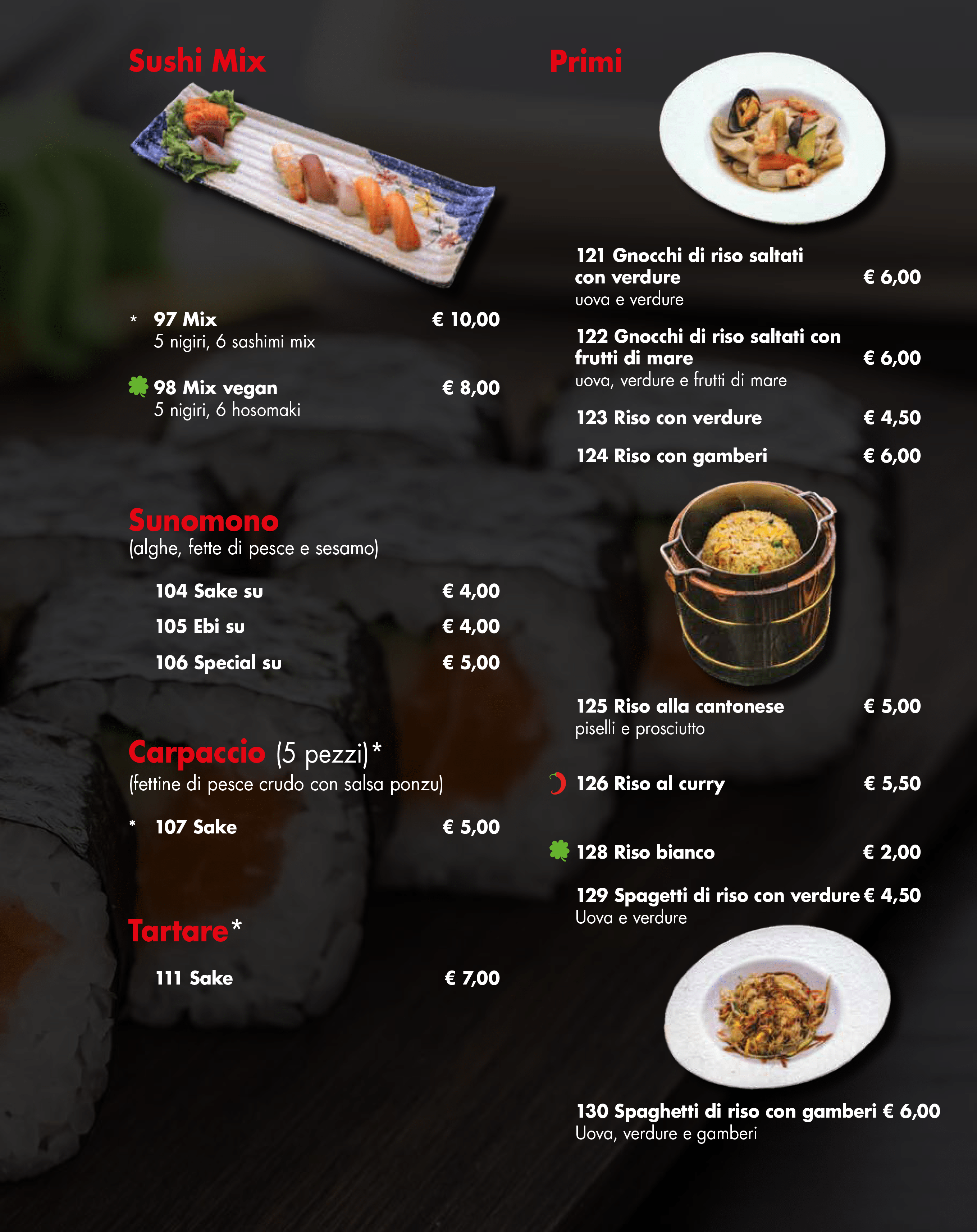 Menù Pranzo - Katana Sushi
